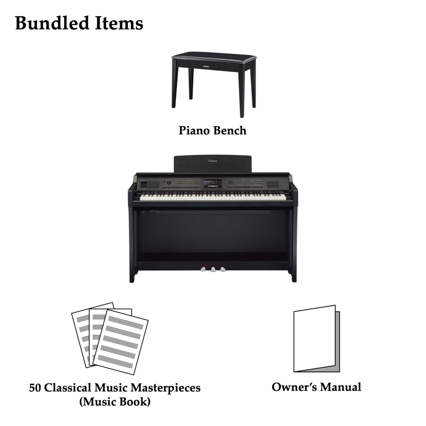 Yamaha CVP-805 Clavinova Digital - Music Exchange
